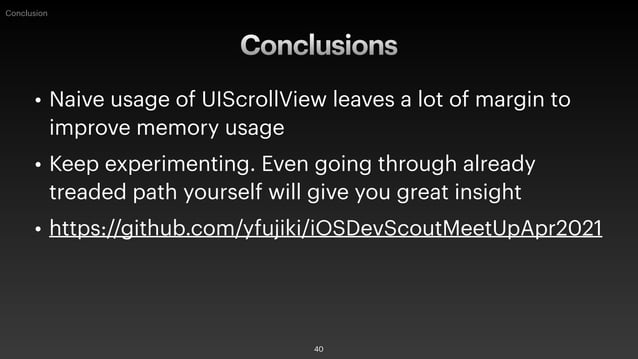 Memory friendly UIScrollView | PPT