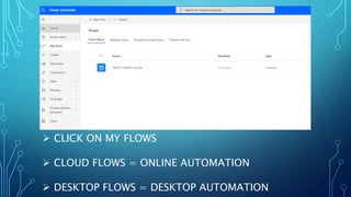 Power Automate Overview | PPTX