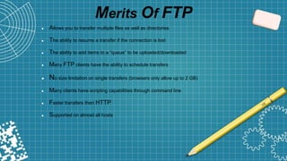 File Transfer Protocol (FTP) | PPT