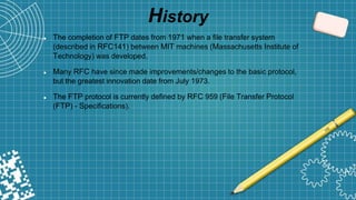 File Transfer Protocol (FTP) | PPT