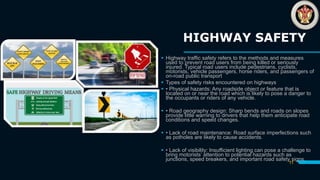 HIGHWAY ENGINEERING | PPTX