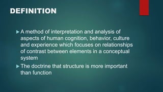 Structuralism In Research Methodology | PPT