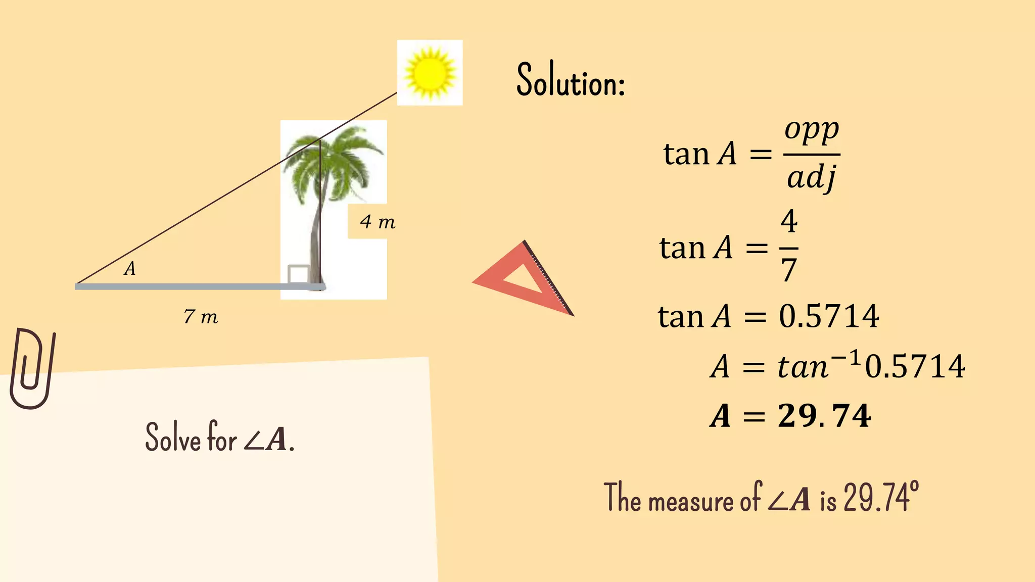 Word Problems Involving Right Triangles | PPTX