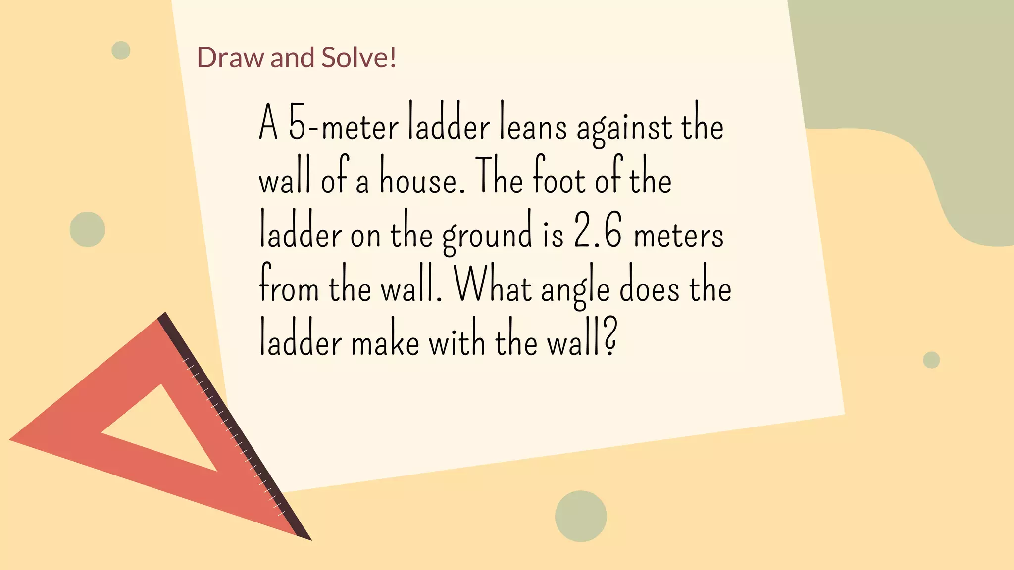 Word Problems Involving Right Triangles | PPTX