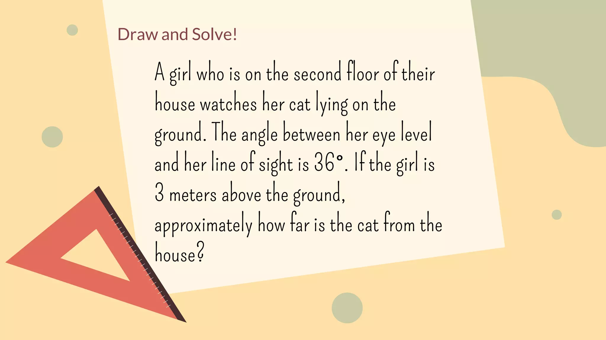 Word Problems Involving Right Triangles | PPTX