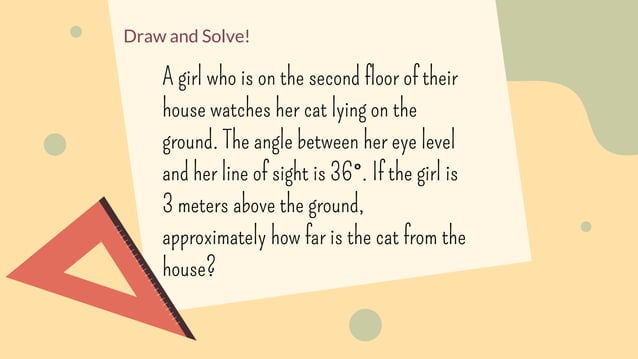 Word Problems Involving Right Triangles | PPTX