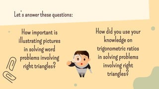 Word Problems Involving Right Triangles | PPTX