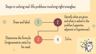 Word Problems Involving Right Triangles | PPTX
