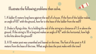 Word Problems Involving Right Triangles | PPTX