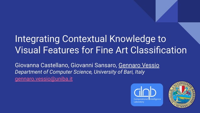 Integrating Contextual Knowledge to Visual Features for Fine Art Classification | PDF