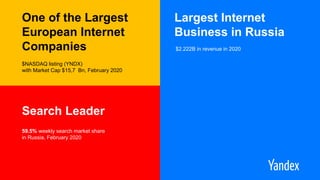 Yandex Ecosystem | PDF