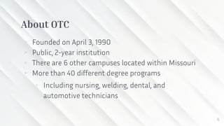 About OTC College | PPT