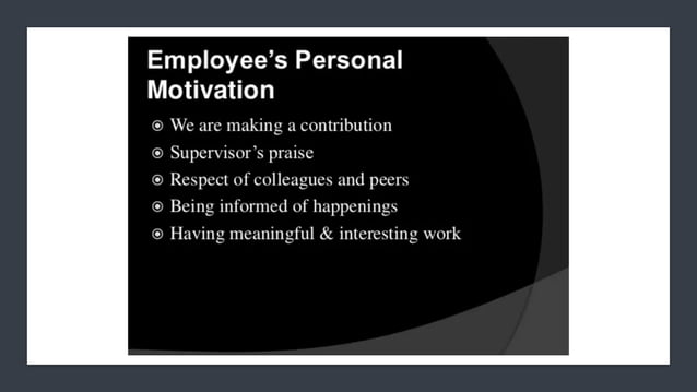 Employee Motivation ppt | PPT