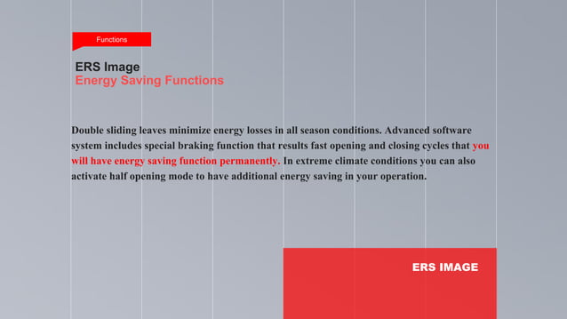 ERS SYSTEM AUTOMATIC SLIDING DOOR | PPT
