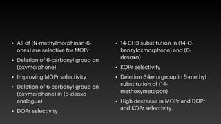 New structures for medicinal chemistry opioids | PDF