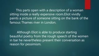 "Waste Land" poem by T.S Eliot | PPT