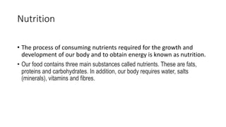 Components of food. | PPTX