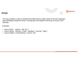 .Net Classes and Objects | UiPath Community | PPT