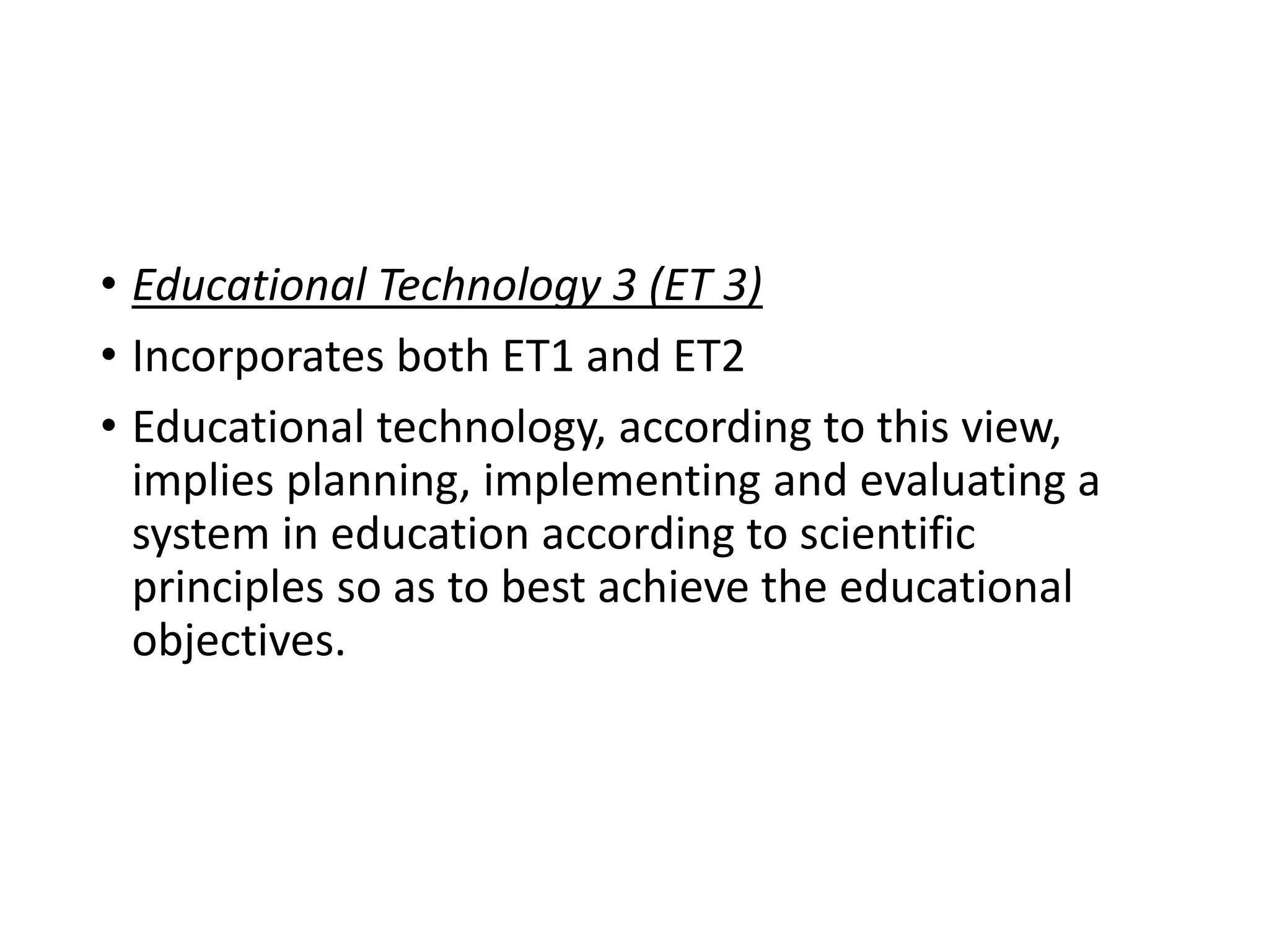 Educational technology concept objectives and scope ppt | PPTX | Education