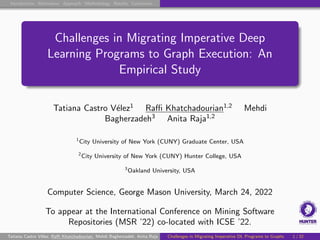 Challenges in Migrating Imperative Deep Learning Programs to Graph ...