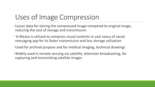 Image Compression using K-Means Clustering Method | PPTX