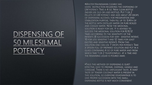 50 Millesimal Potency | PPTX