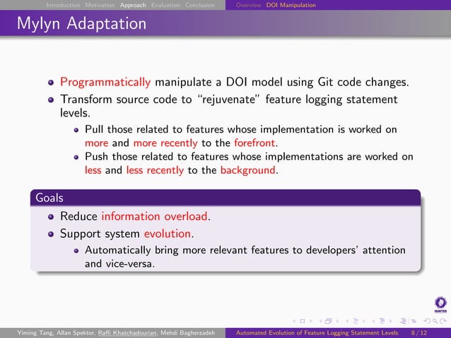 Automated Evolution of Feature Logging Statement Levels Using Git Histories and Degree of ...