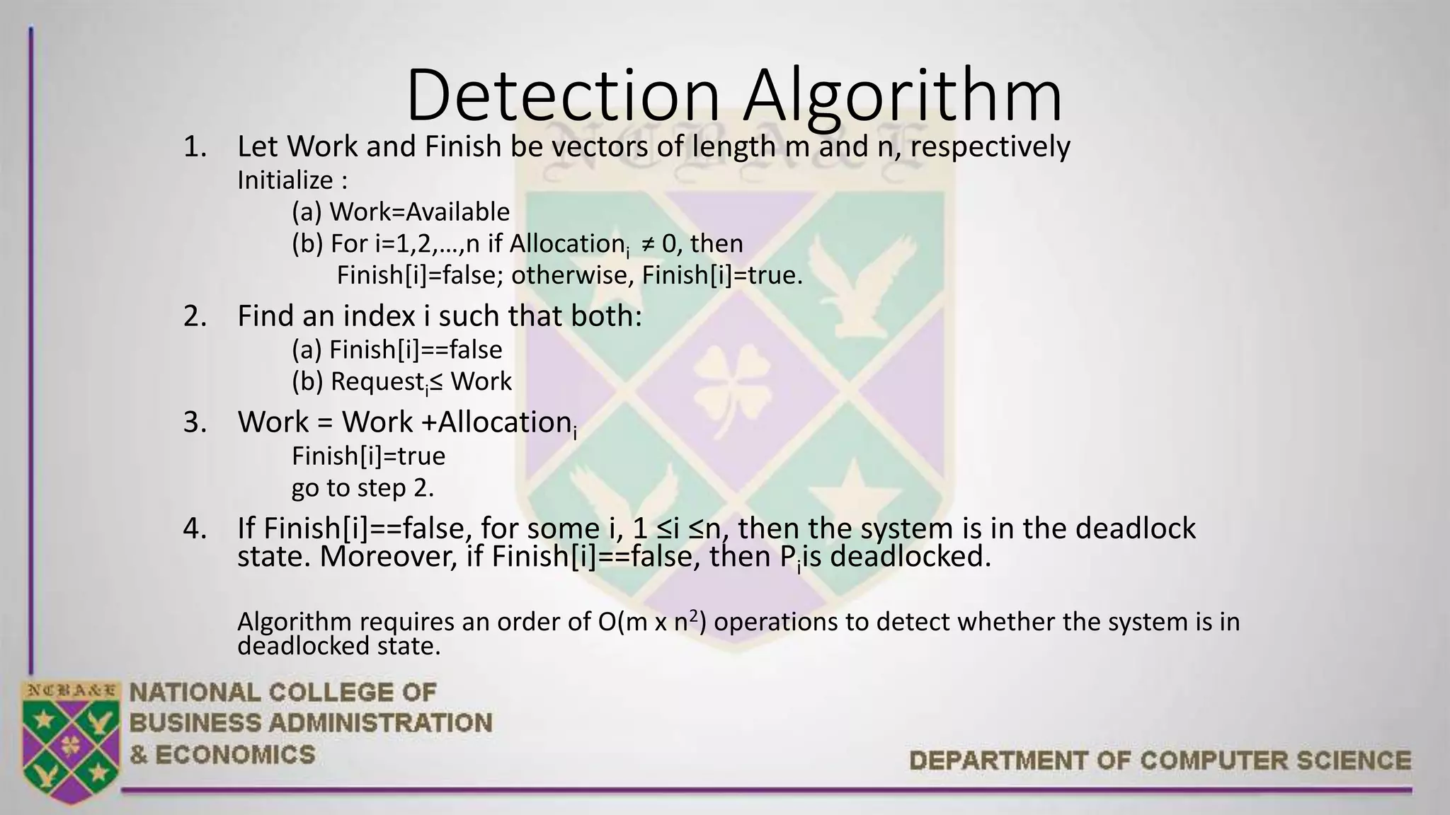 Deadlock Detection Algorithm | PPTX Deadlock Detection Algorithm | PPTX