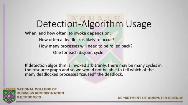 Deadlock Detection Algorithm | PPTX