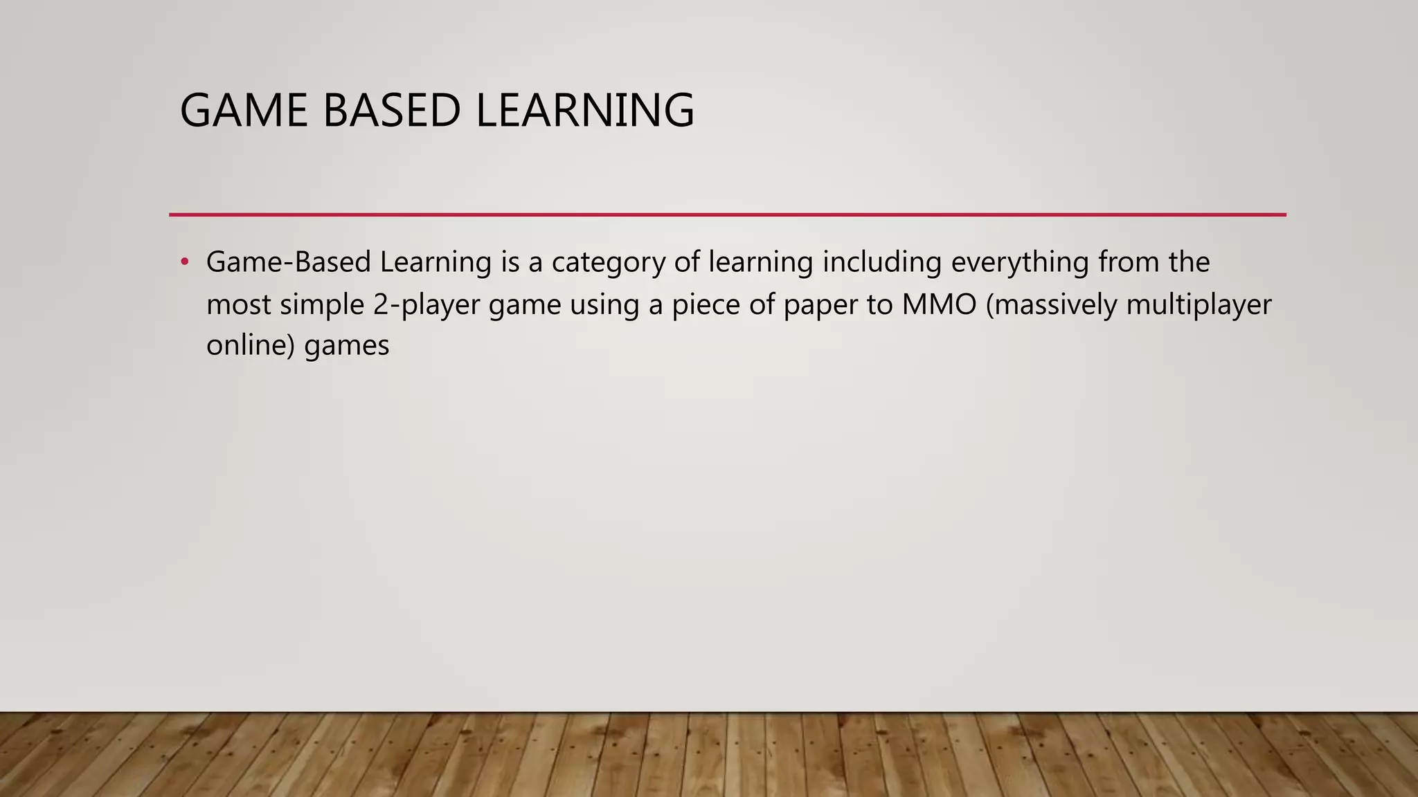 Game Base learning method | PPTX