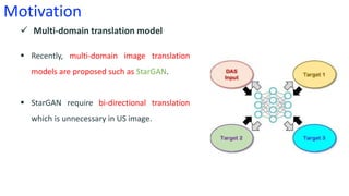 MULTI-DOMAIN UNPAIRED ULTRASOUND IMAGE ARTIFACT REMOVAL USING A SINGLE CONVOLUTIONAL NEURAL ...