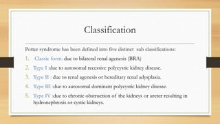 Potter syndrome | PPTX