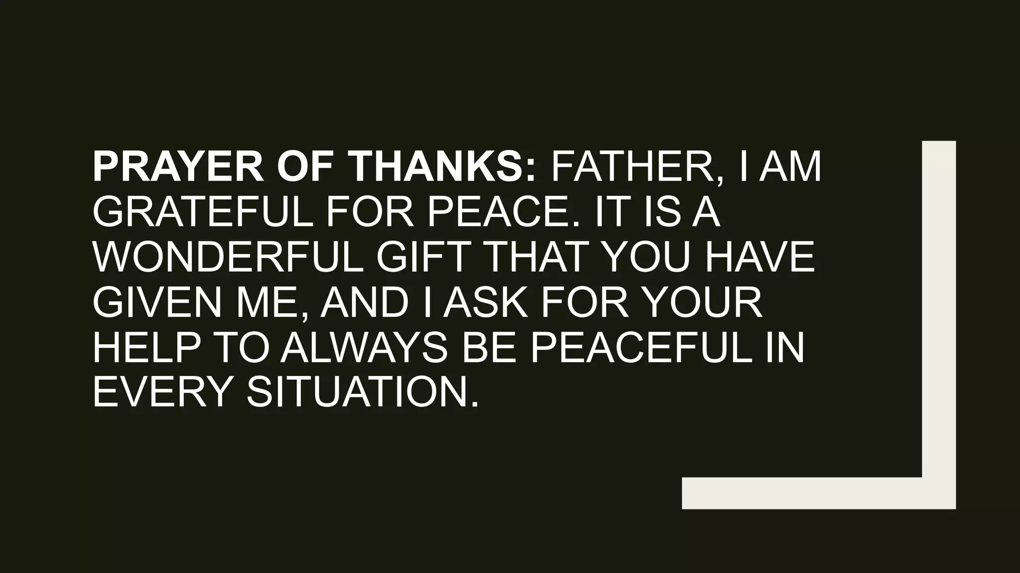 Living at Peace | PPTX