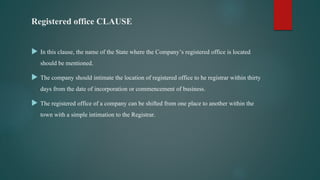 Presentation on MOA, AOA and Doctrine of UltraVires | PPTX