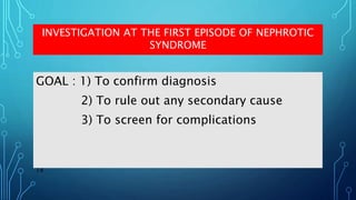 Nephrotic Syndrome IAP GUIDELINES | PPTX