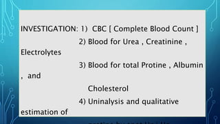 Nephrotic Syndrome IAP GUIDELINES | PPTX
