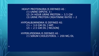 Nephrotic Syndrome IAP GUIDELINES | PPTX