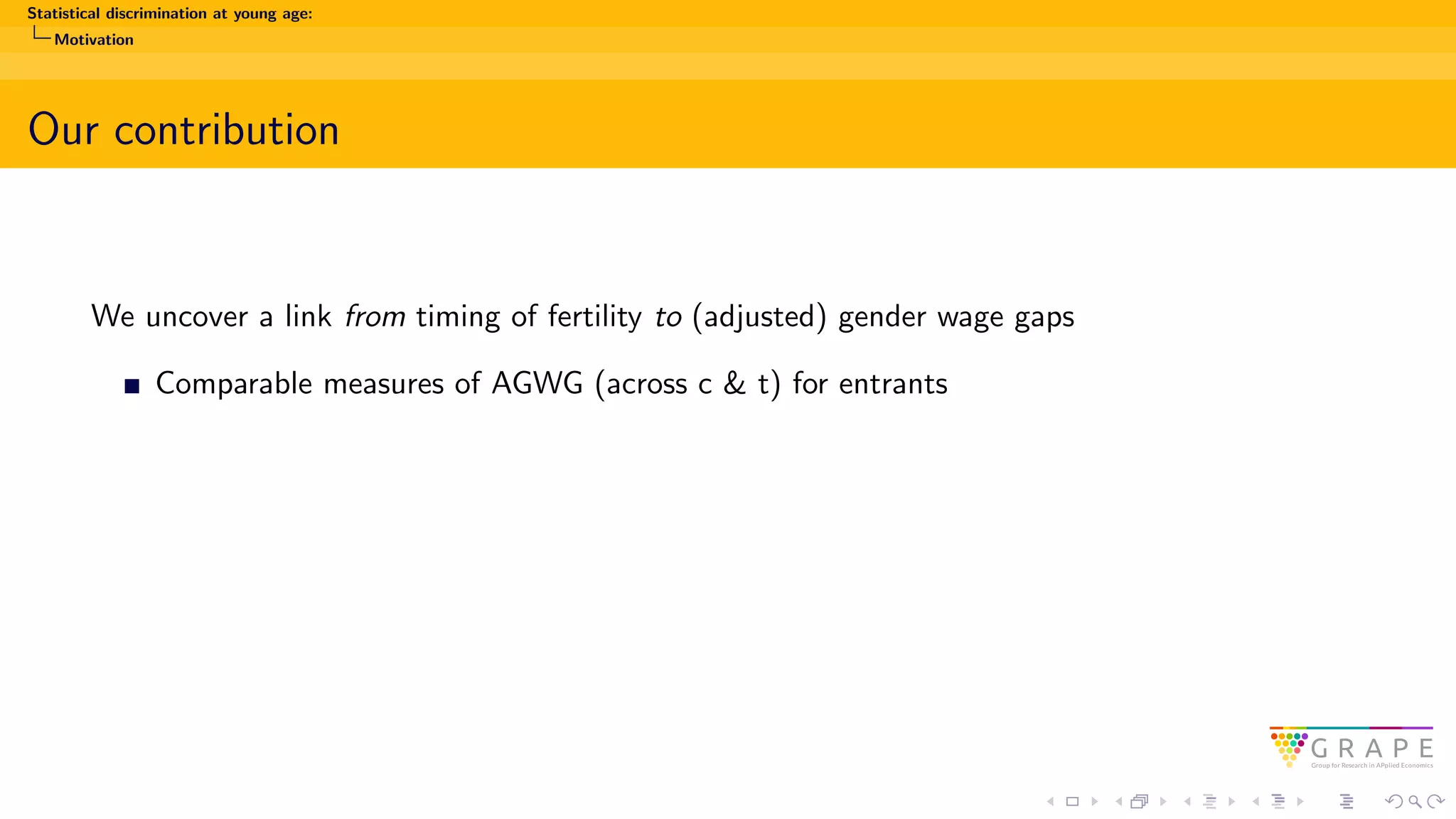 Statistical discrimination at young age | PPT