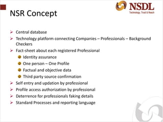 National Skills Registry | PPT