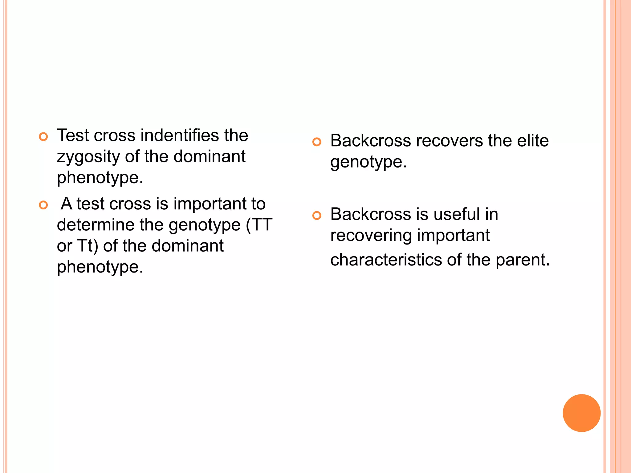 Test Cross & Back cross | PPTX
