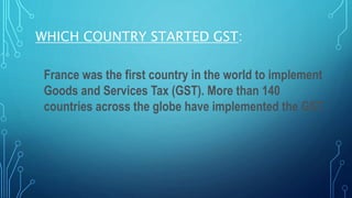 GST PRESENTATION | PPTX