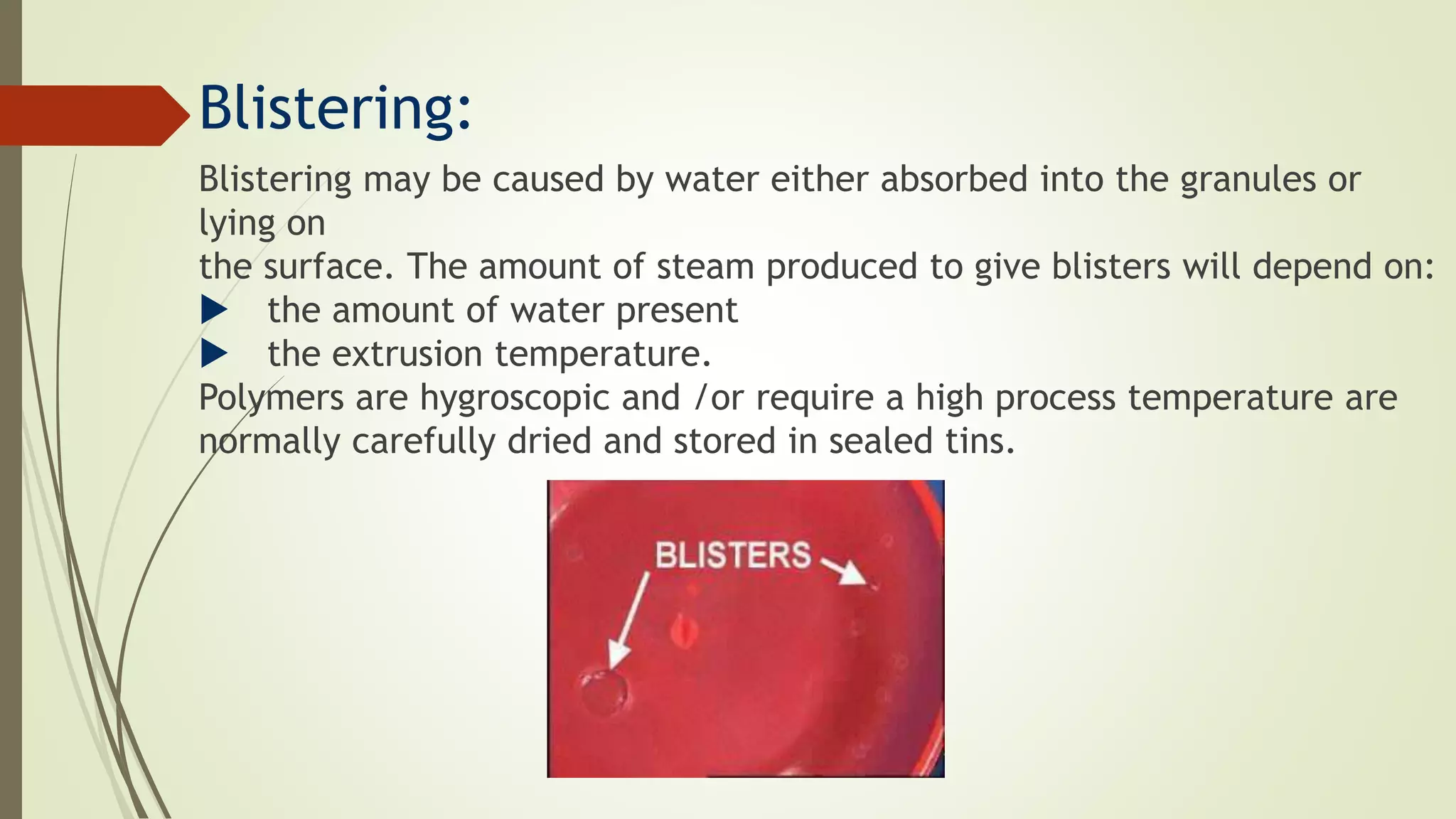 Extruders: defects and troubleshooting.pptx