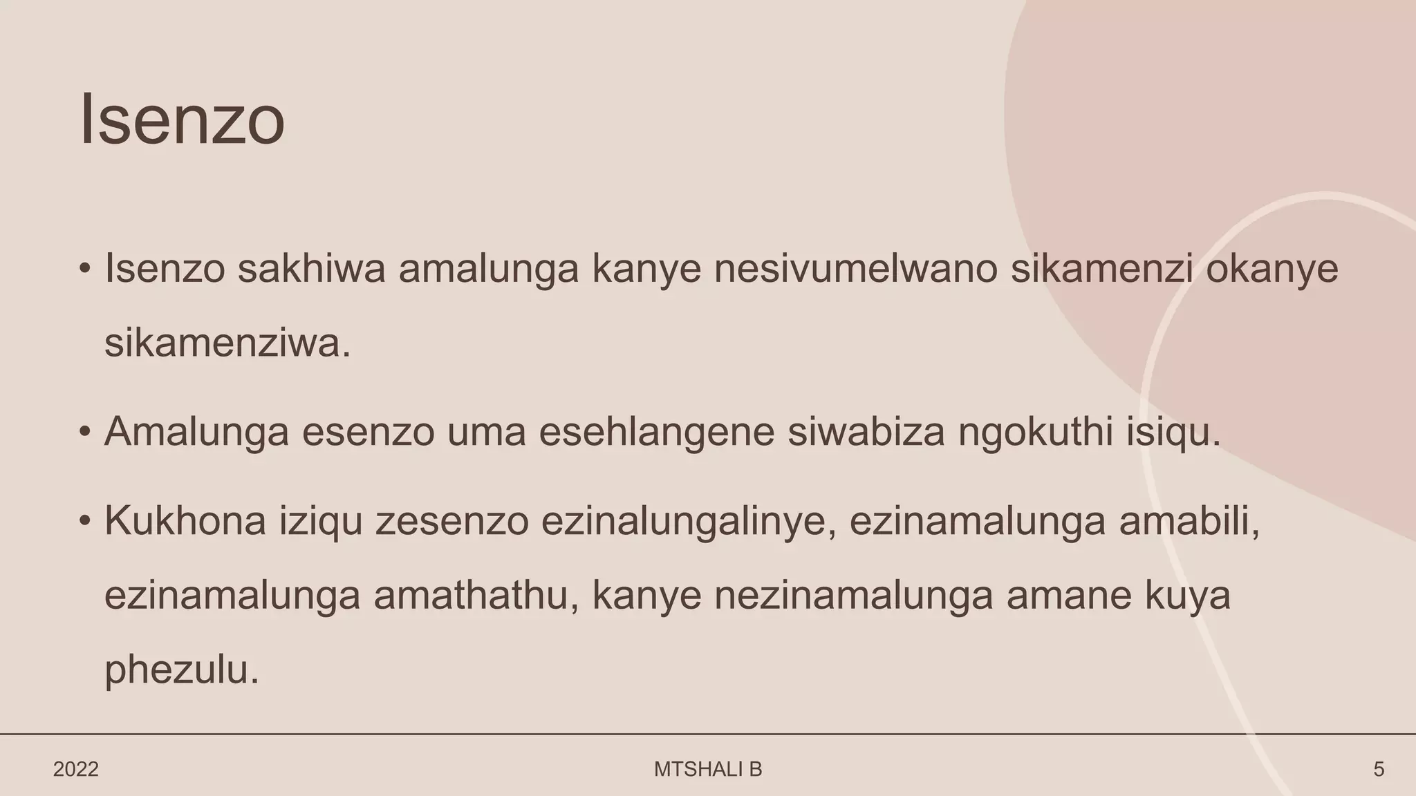 SIYINI ISENZO | PPTX