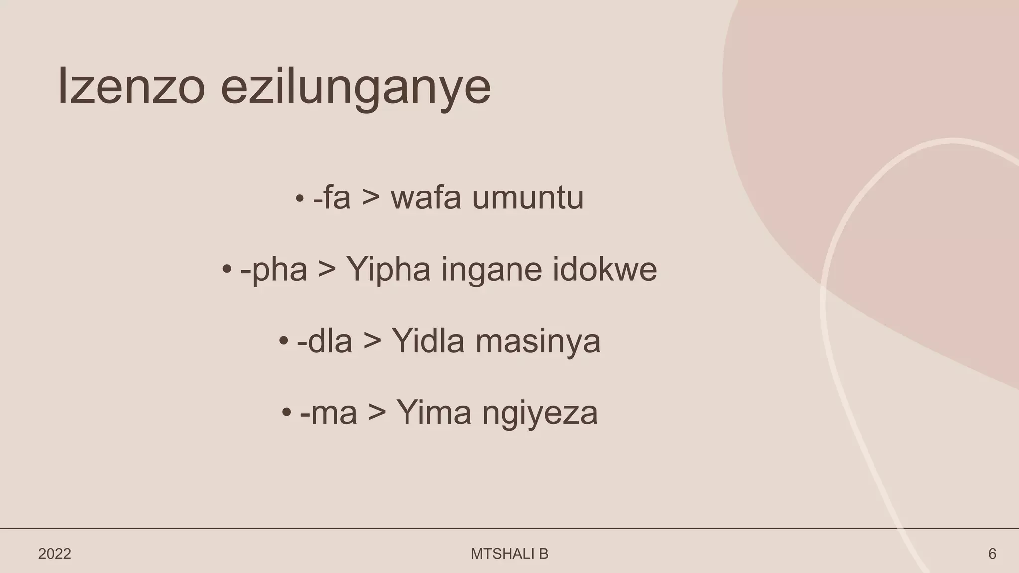 SIYINI ISENZO | PPTX