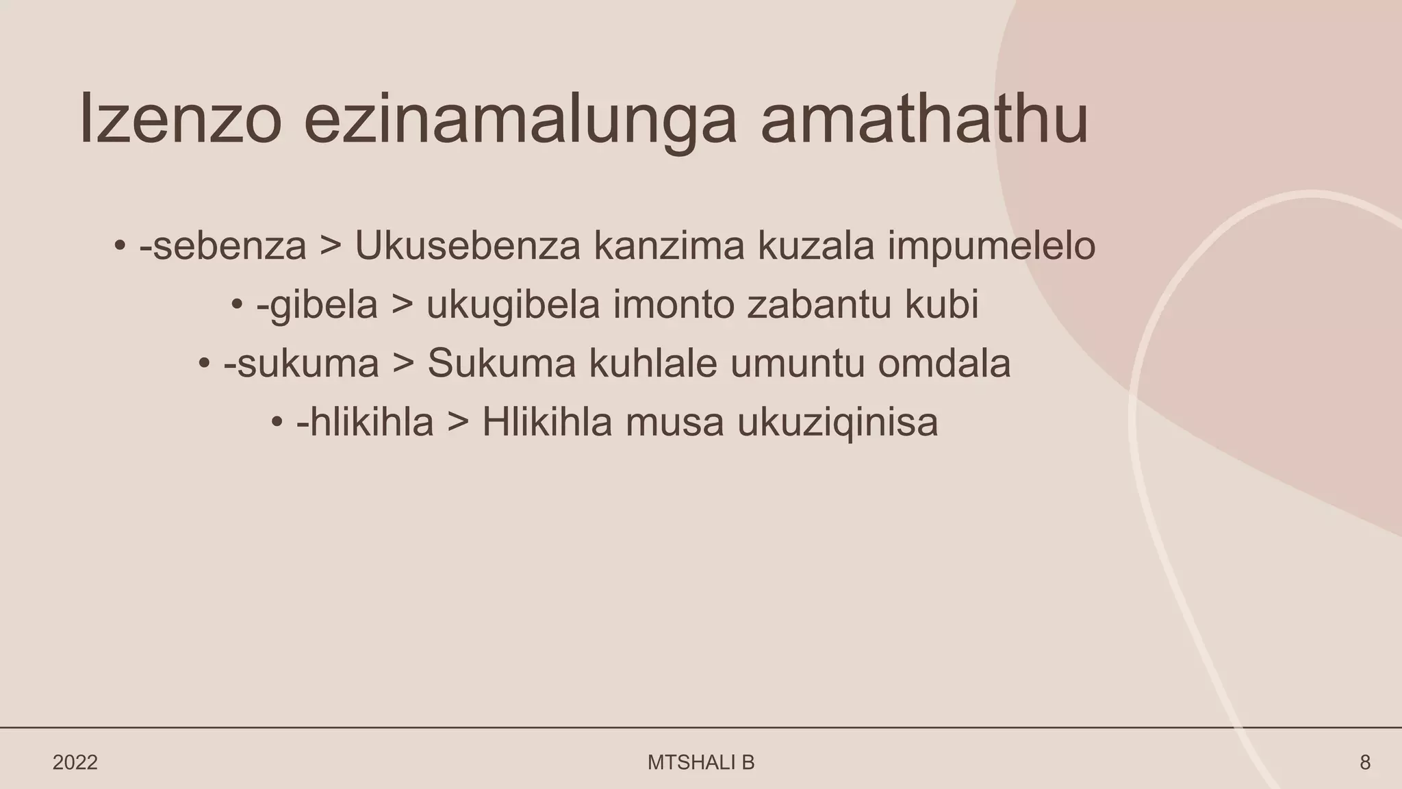 SIYINI ISENZO | PPTX