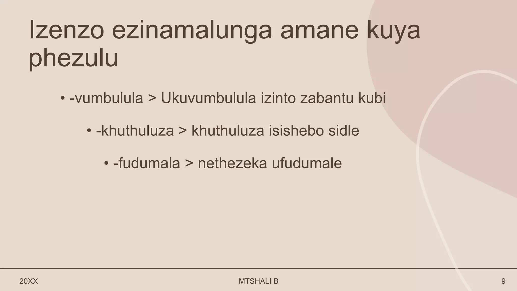 SIYINI ISENZO | PPTX