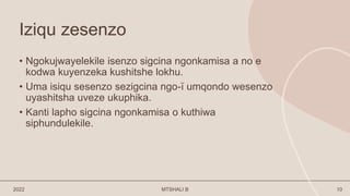 SIYINI ISENZO | PPTX