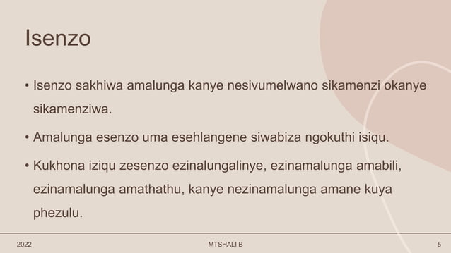 SIYINI ISENZO | PPTX