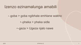 SIYINI ISENZO | PPTX