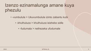 SIYINI ISENZO | PPTX